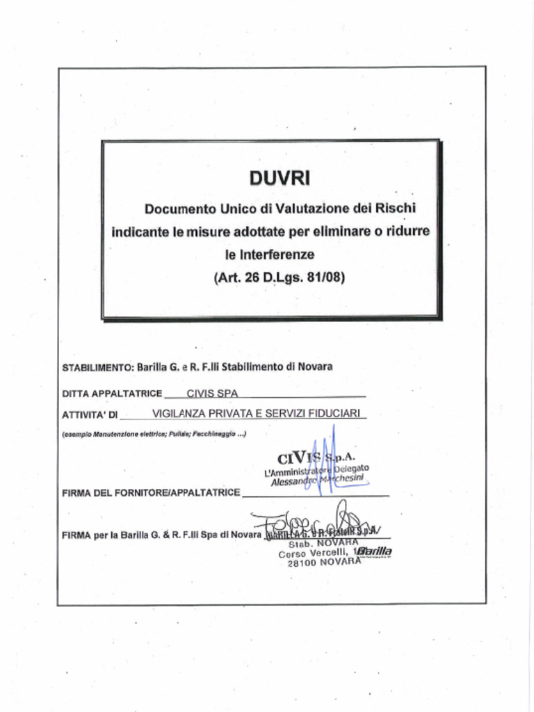 Barilla Novara Duvri 2025 | PDF