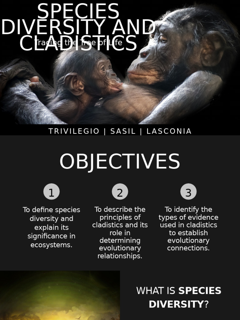 Species Diversity and Cladistics Tracing The Tree of Life | PDF | Biodiversity | Scientific ...