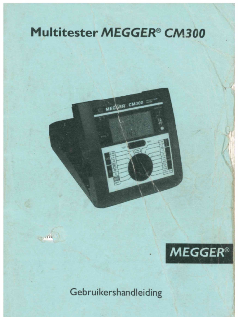Megger CM300 | PDF