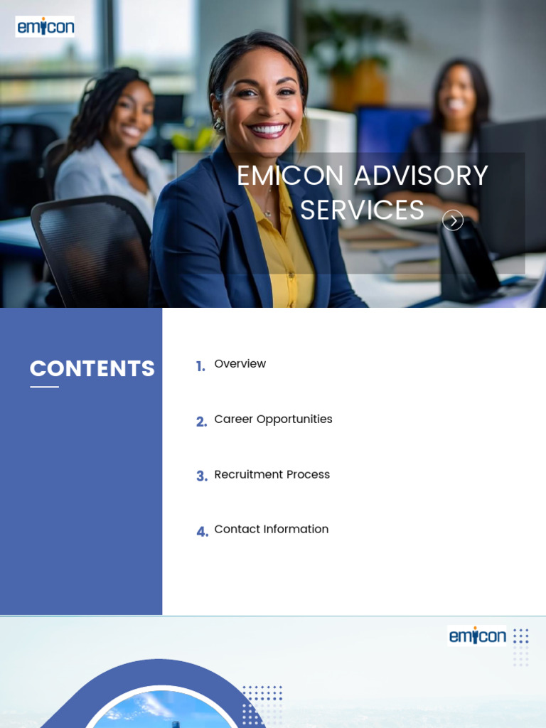 Emicon Advisory Services Overview | PDF | Business | Information Technology