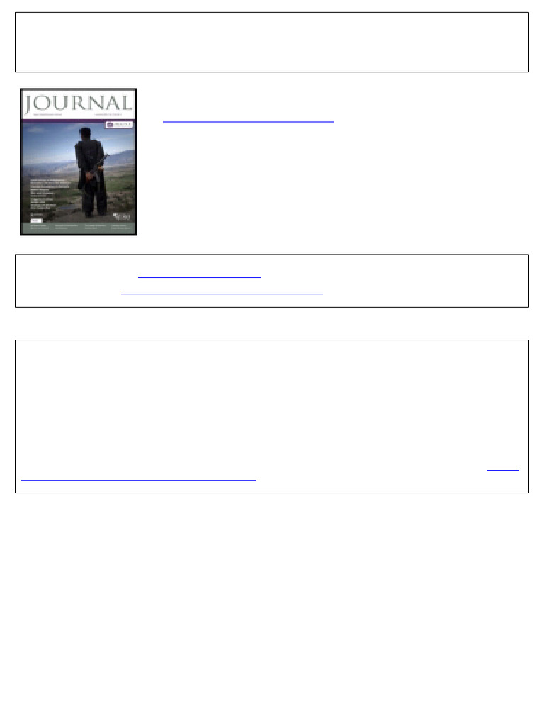 The RUSI Journal: Publication Details, Including Instructions For ...