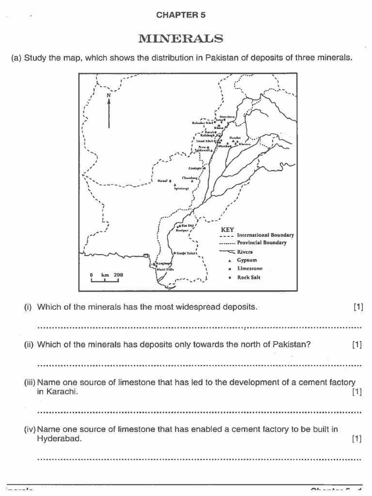 Mineral Worksheets | PDF