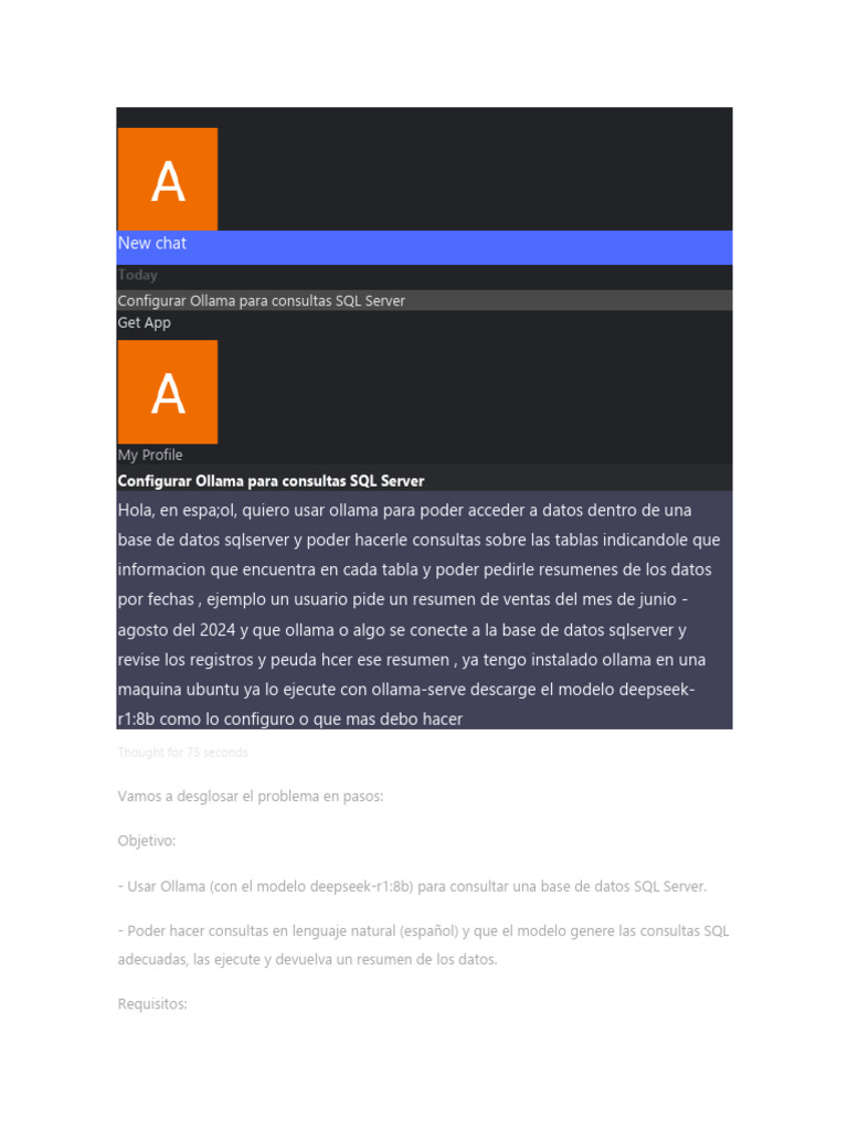 ollama en ubuntu server | PDF | SQL | Servidor SQL de Microsoft