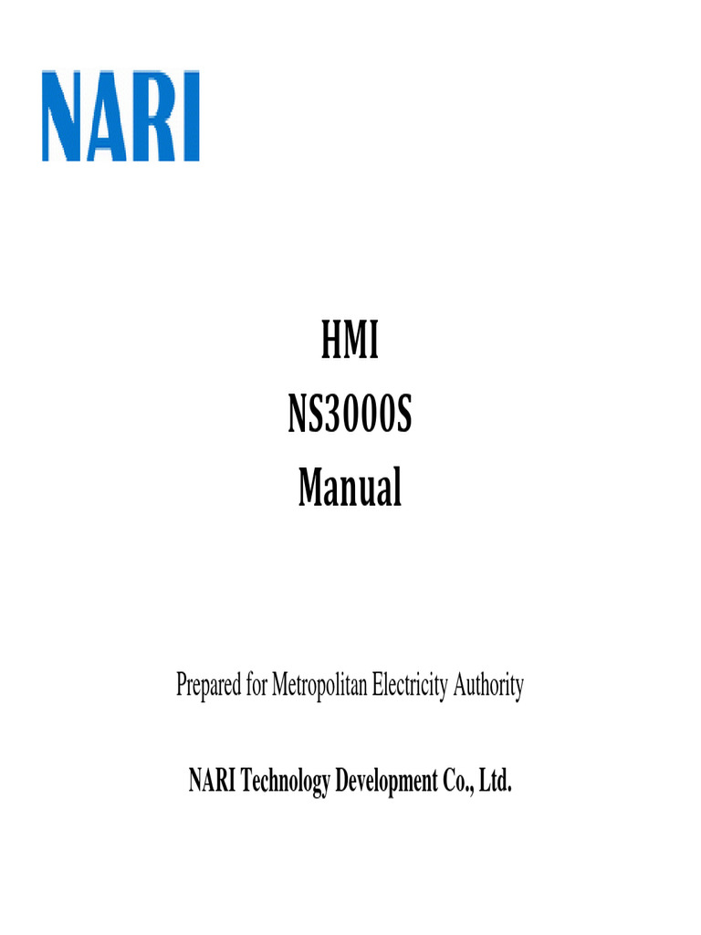 HMI Operation Guide for NS3000S | PDF | Electrical Equipment ...