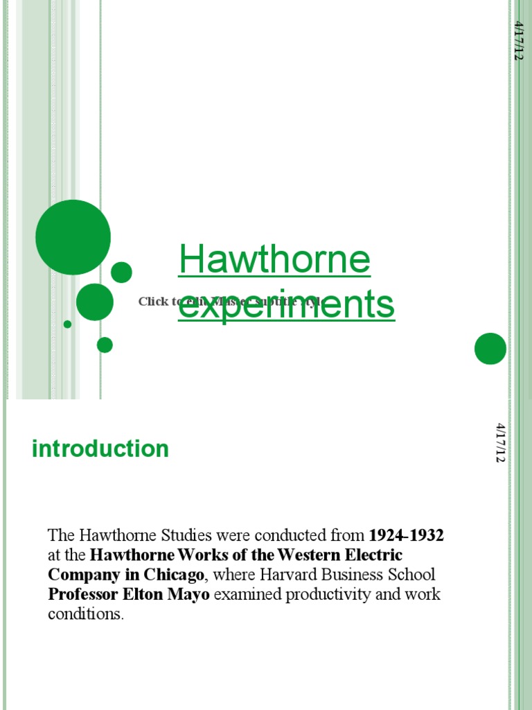 Hawthorne | PDF | Action (Philosophy) | Applied Psychology