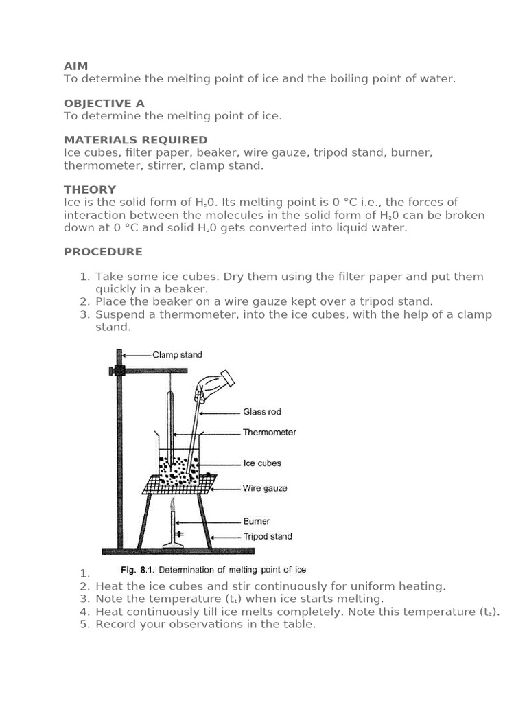 Melting and Boiling Point | PDF | Boiling | Water