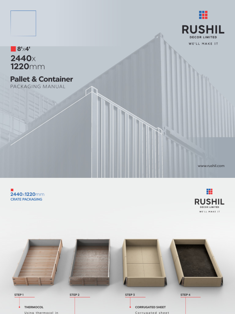8x4 Pallet and Crate Packaging Guide | PDF | Pallet | Polystyrene