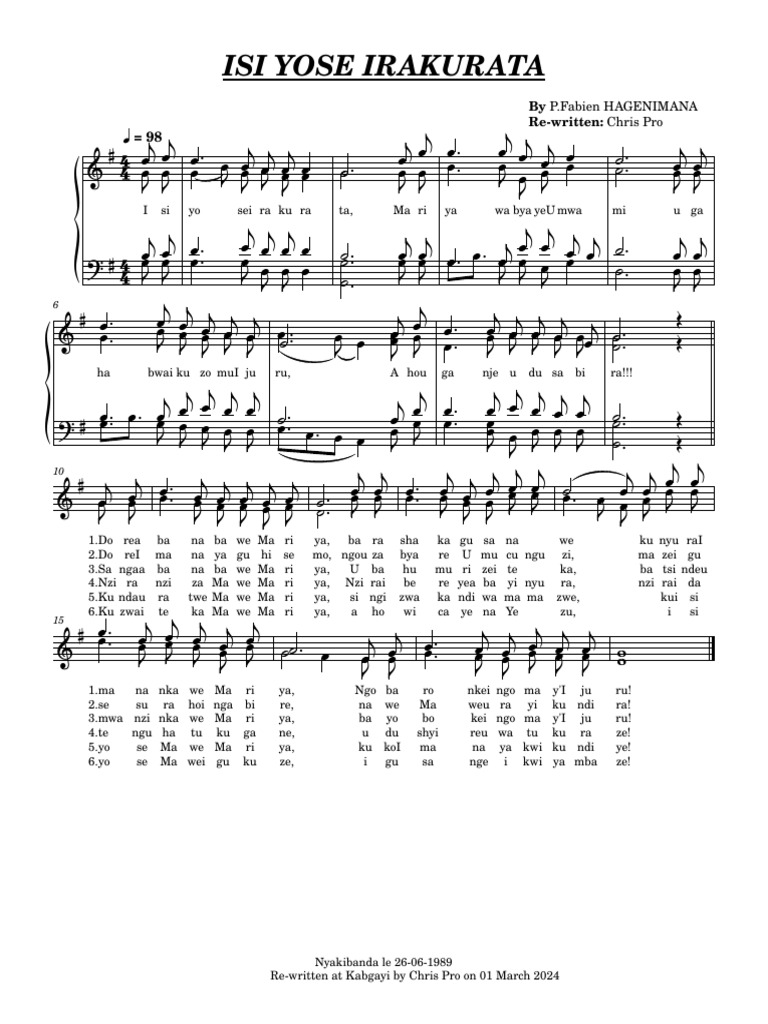 Isi Yose Irakurata - Abbé Fabien Hagenimana | PDF