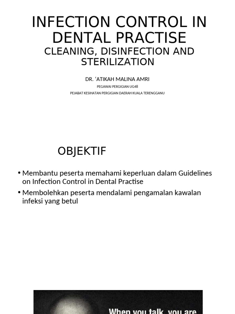 Infection Control in Dental Practice | PDF | Disinfectant ...