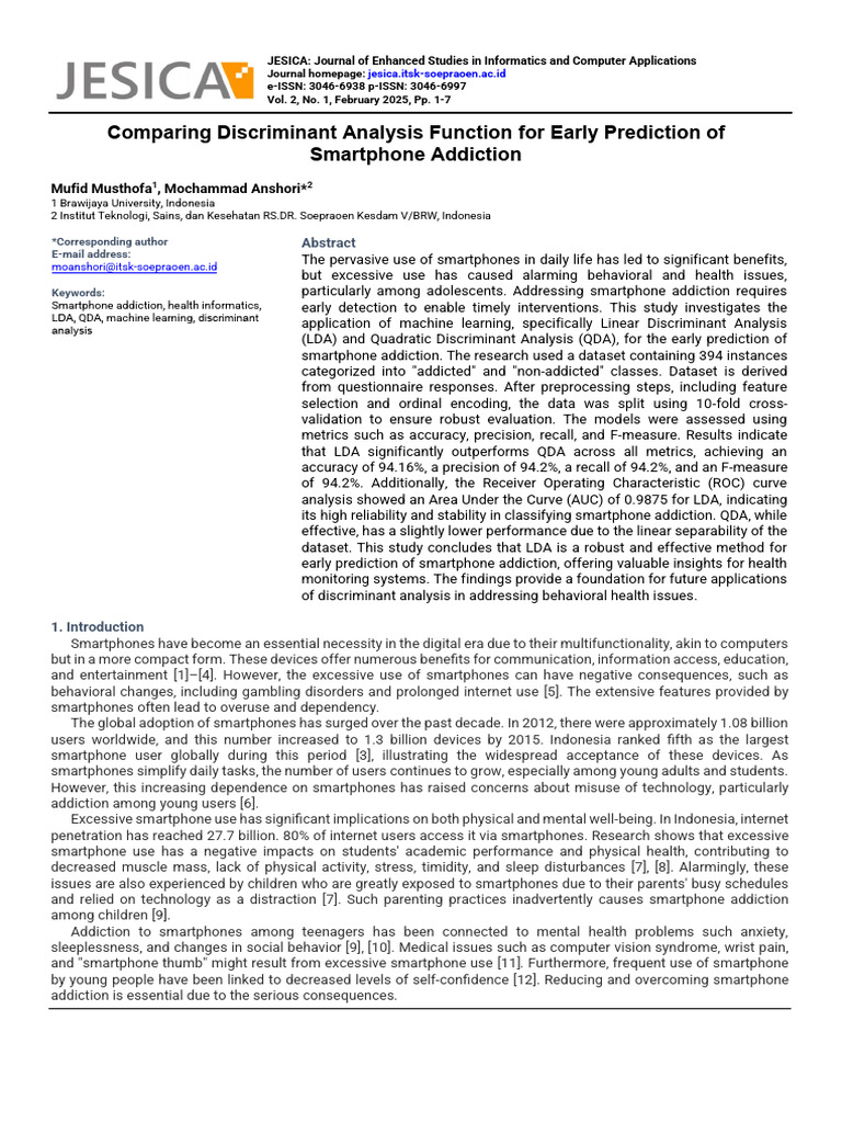 12-Article Text-243-1-10-20250228 | PDF | Receiver Operating Characteristic | Sensitivity And ...