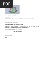 KSG Baringo Training Calendar 2025/26 | PDF