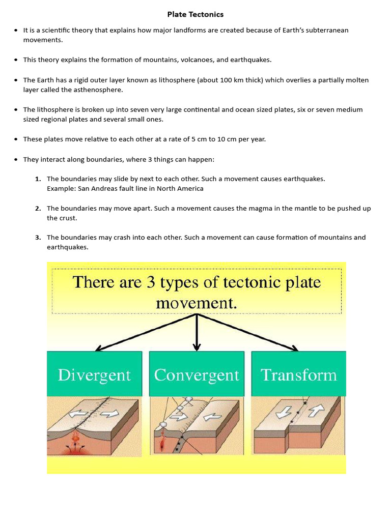 Plate Tectonics | PDF