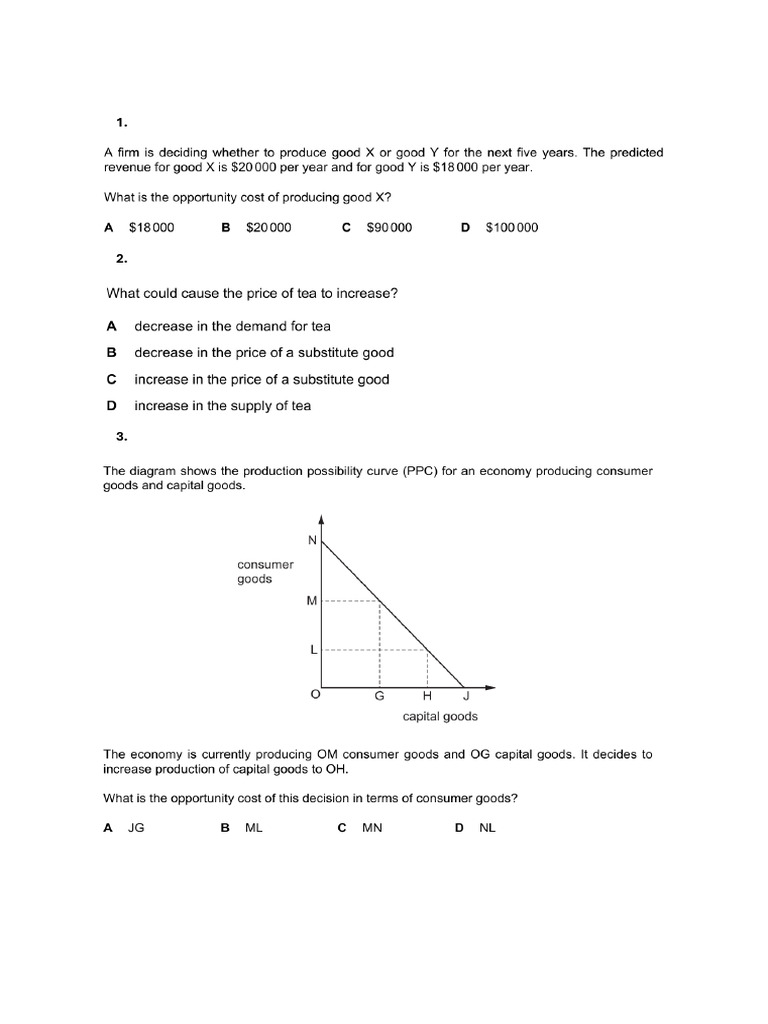 MCQ 1 Worksheet | PDF