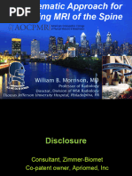 MRI Reporting Template | PDF | Vertebral Column | Musculoskeletal System