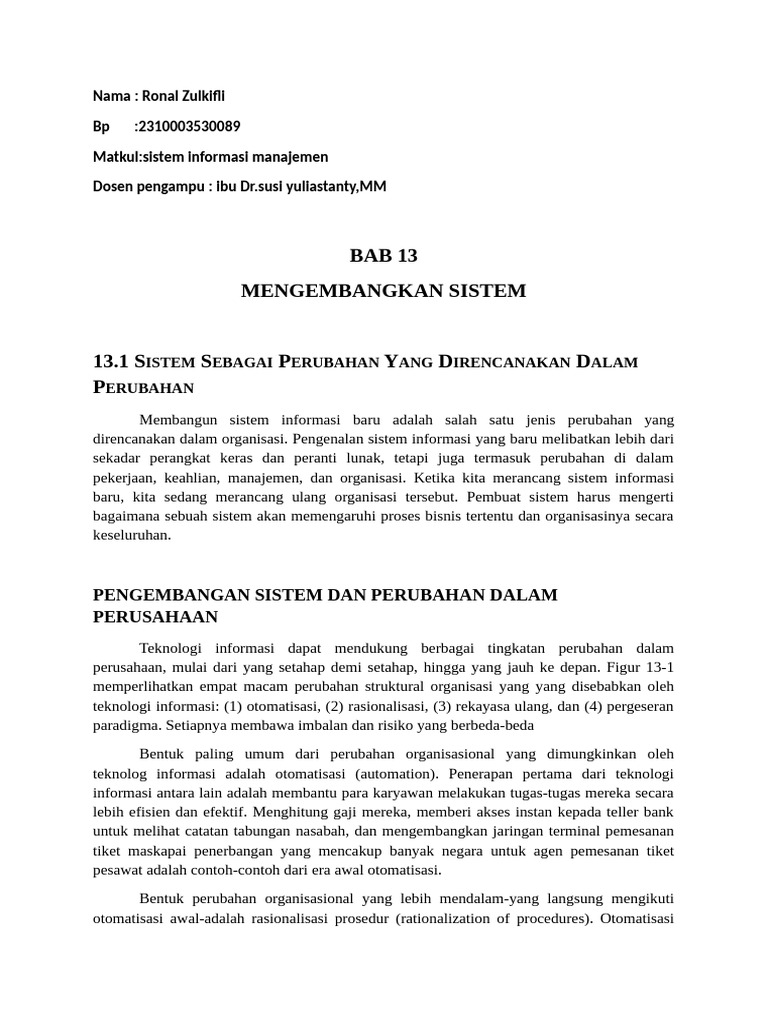 RESUME BAB 13 SIM[1] | PDF