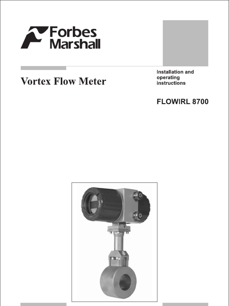 Flowirl 8700 | PDF | Flow Measurement | Gases