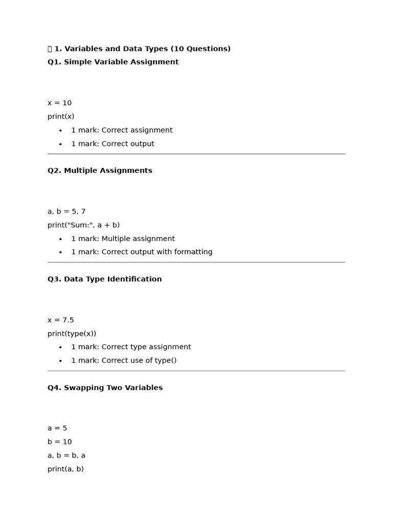 Zero To Hero Day 1 - Python | PDF | Data Type | Boolean Data Type