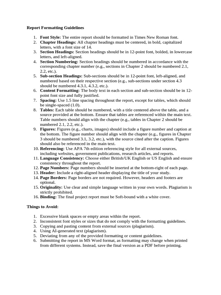 Investigation Report Formatting Guide | PDF