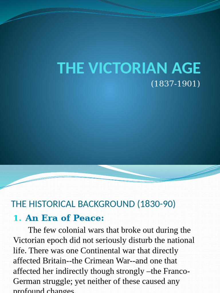 Overview of the Victorian Age | PDF