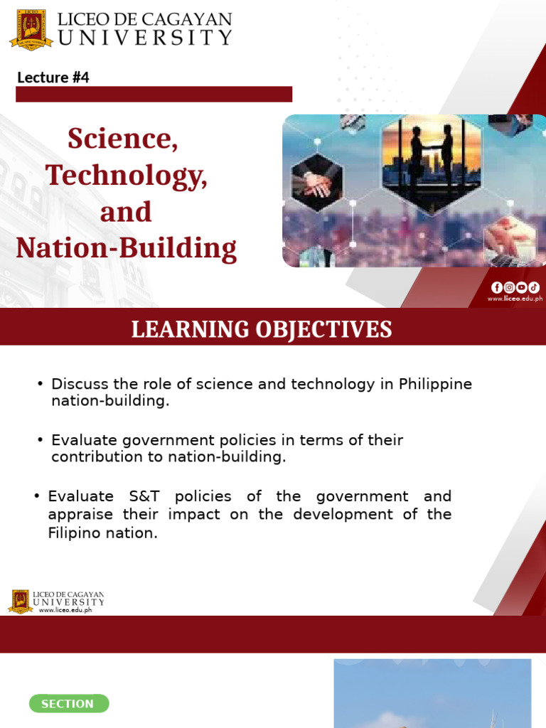 Lecture 4 Science Technologyand Nation Building | PDF
