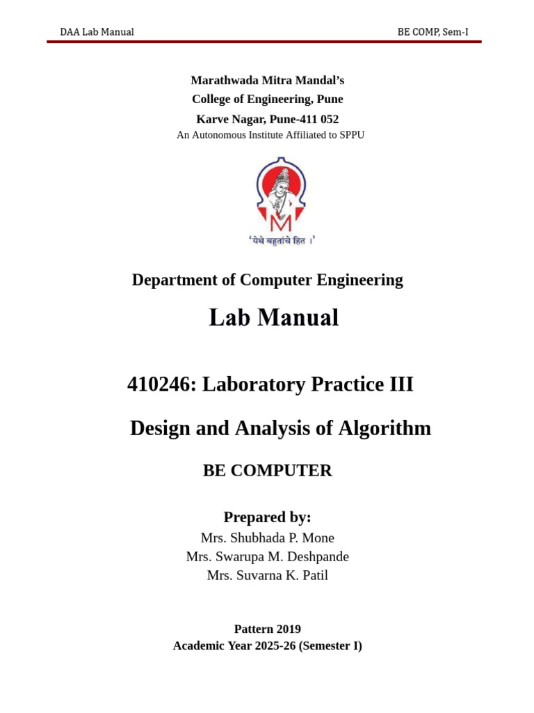 DAA Lab Mannual | PDF | Algorithms | Applied Mathematics