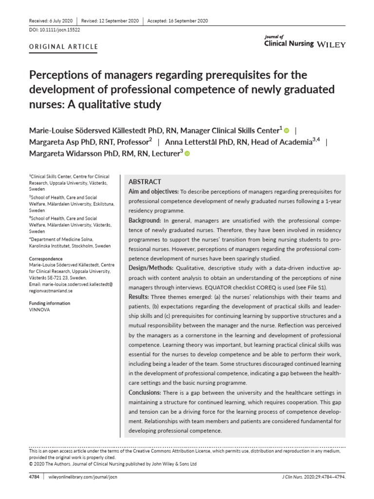 12 Perceptions of Managers Regarding Prerequisites For The Development ...