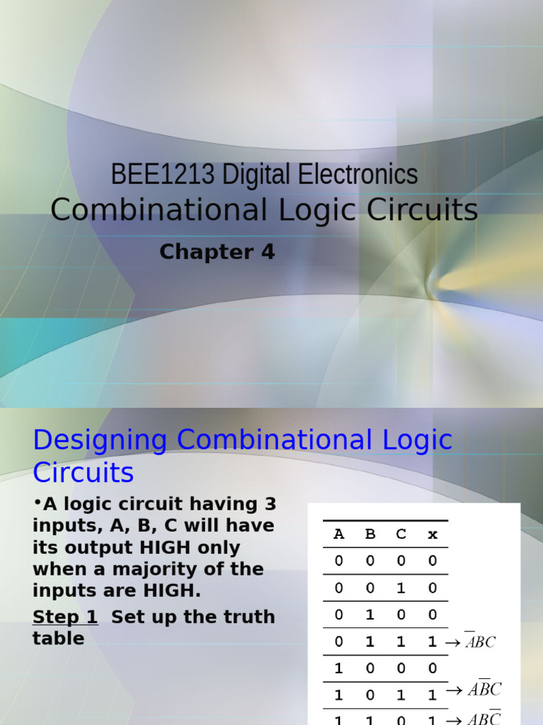Designing Combinational Logic Circuits | PDF | Integrated Circuit | Cmos