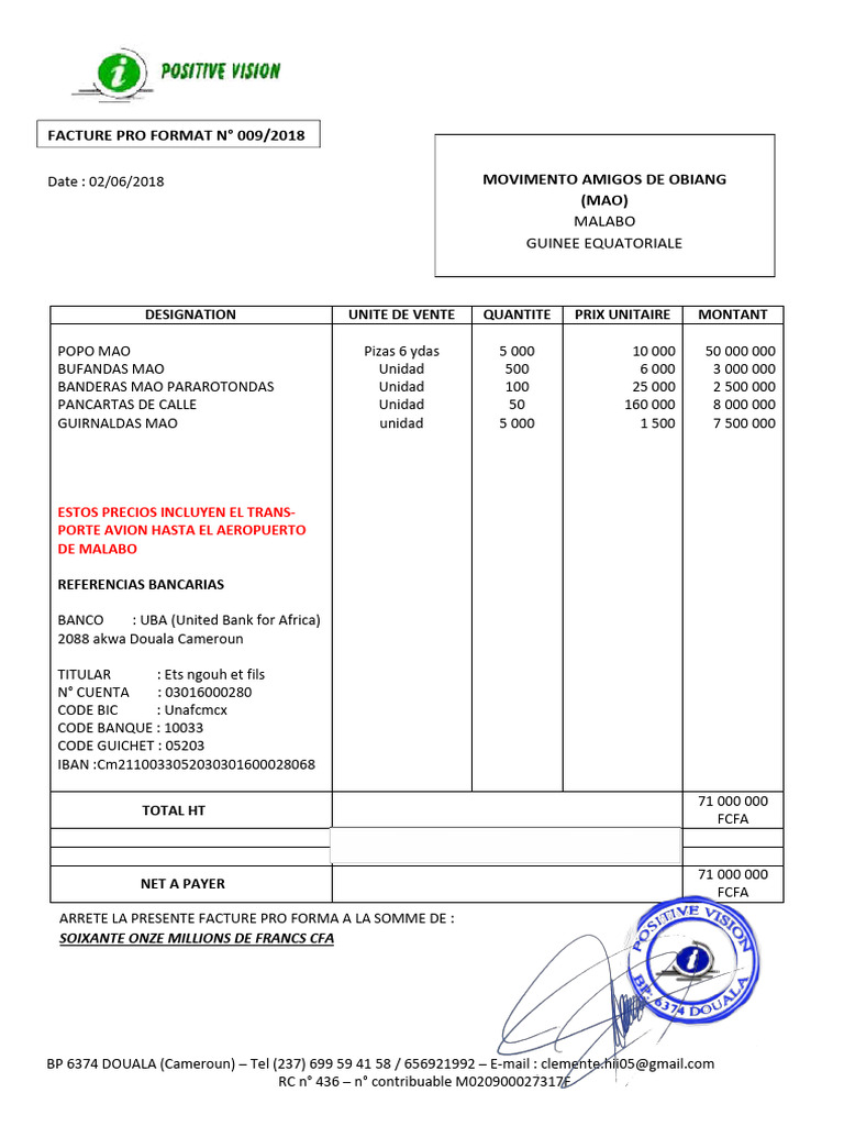 Factura Pro Forma | PDF
