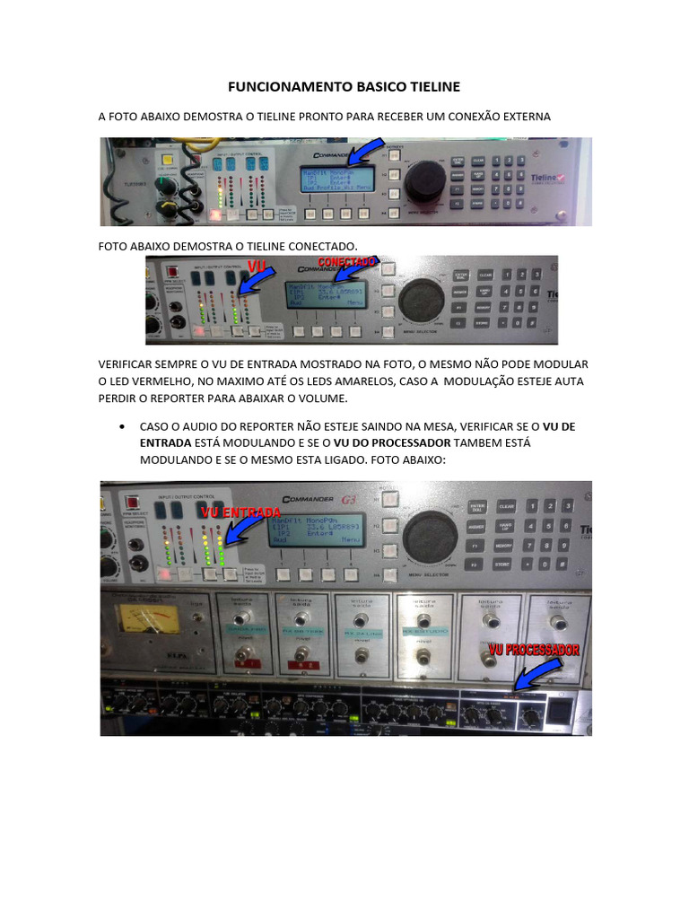 Manual do Tieline Commander G3 | PDF
