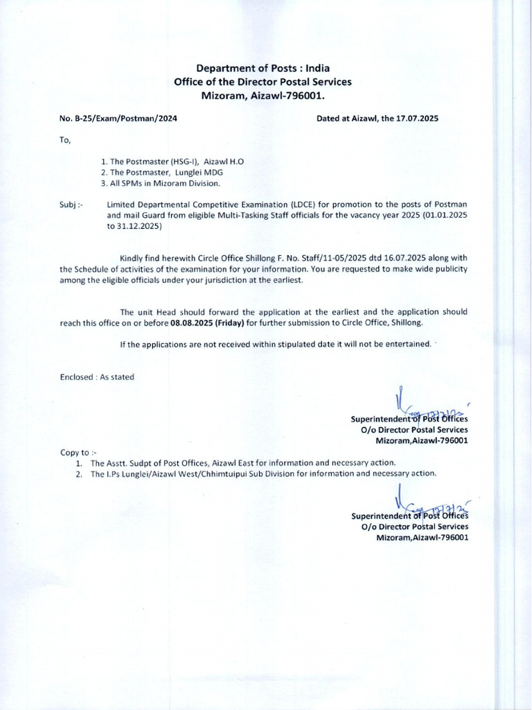 Exam Postman From MTS 2025 | PDF