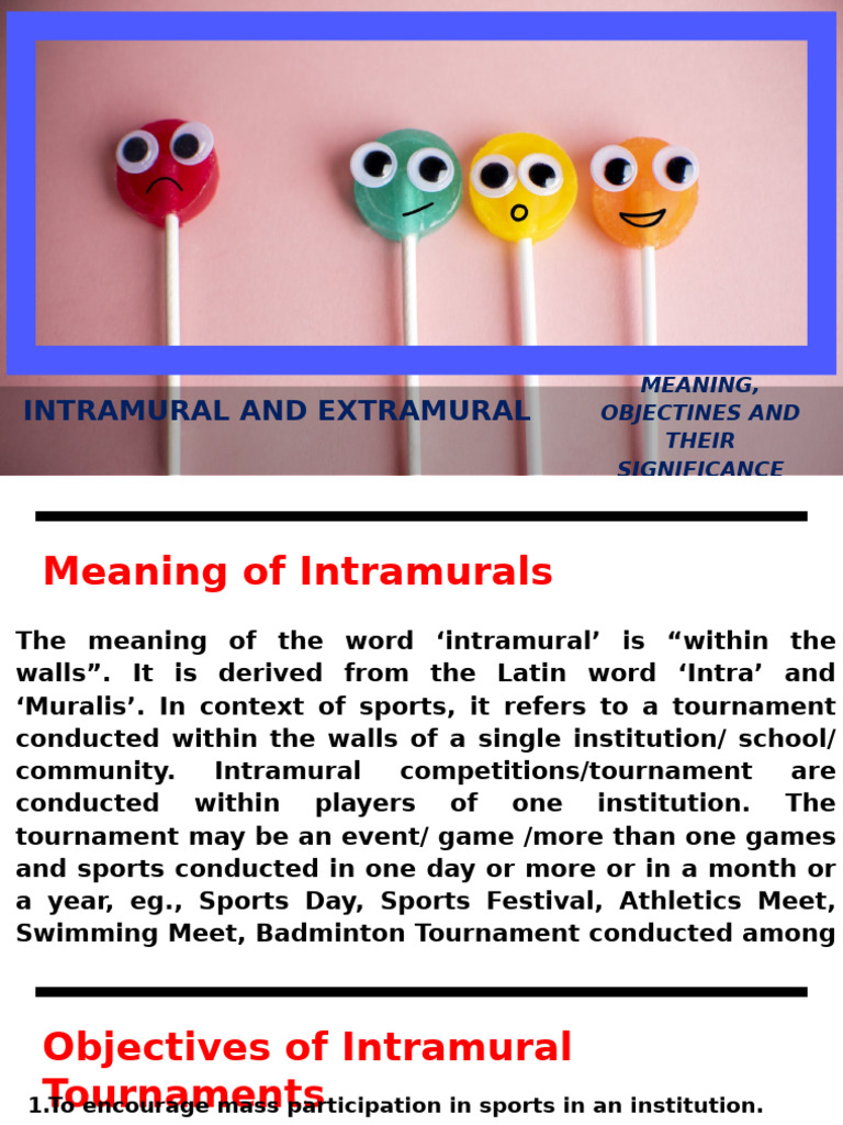 Intramural vs. Extramural Sports Explained | PDF | Physical Fitness ...