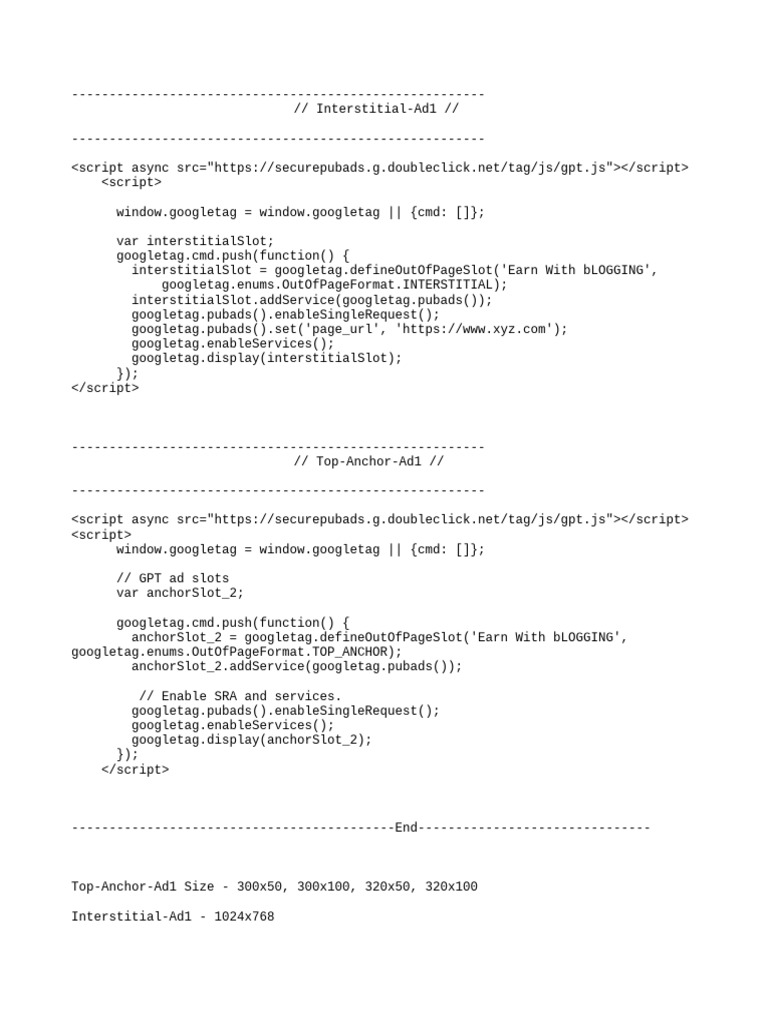 Adx Ad Unit | PDF