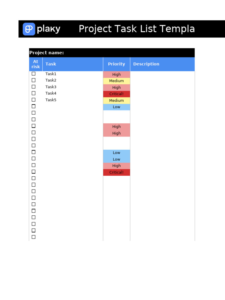 Project Task List Template Final | PDF | Private Law | Business Law