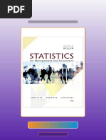 Statistics For Management | PDF | Business | Self-Improvement
