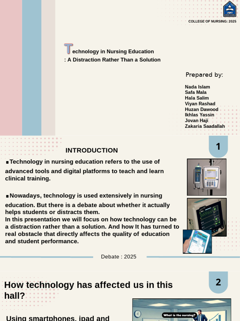 Tecnology in Nursing Is A Distraction | PDF | Virtual Reality | Medical ...