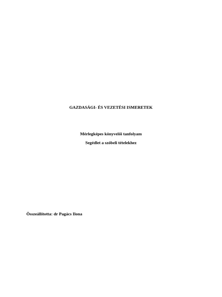 Új Gazd.vez. Átdolgozott Teljes | PDF