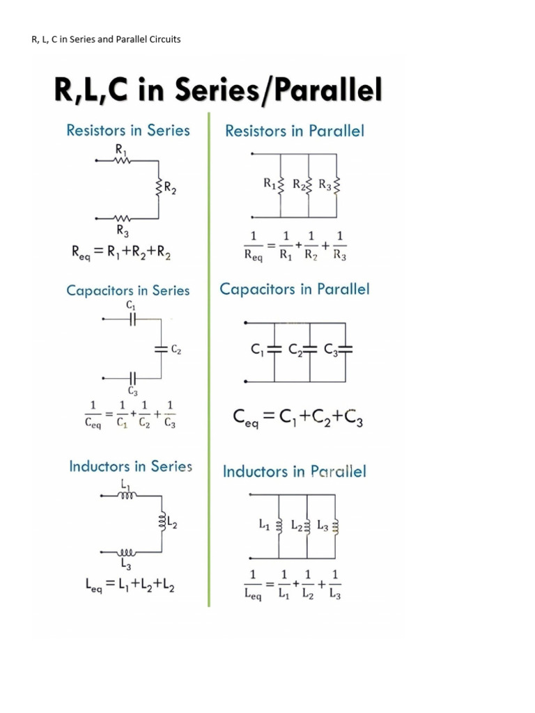 RLC in Series and Parallel Circuits | PDF