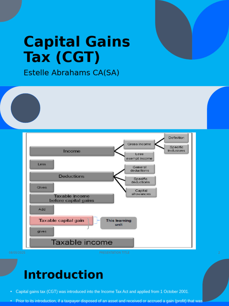 CGT Calculation Framework and Examples | PDF | Capital Gains Tax ...