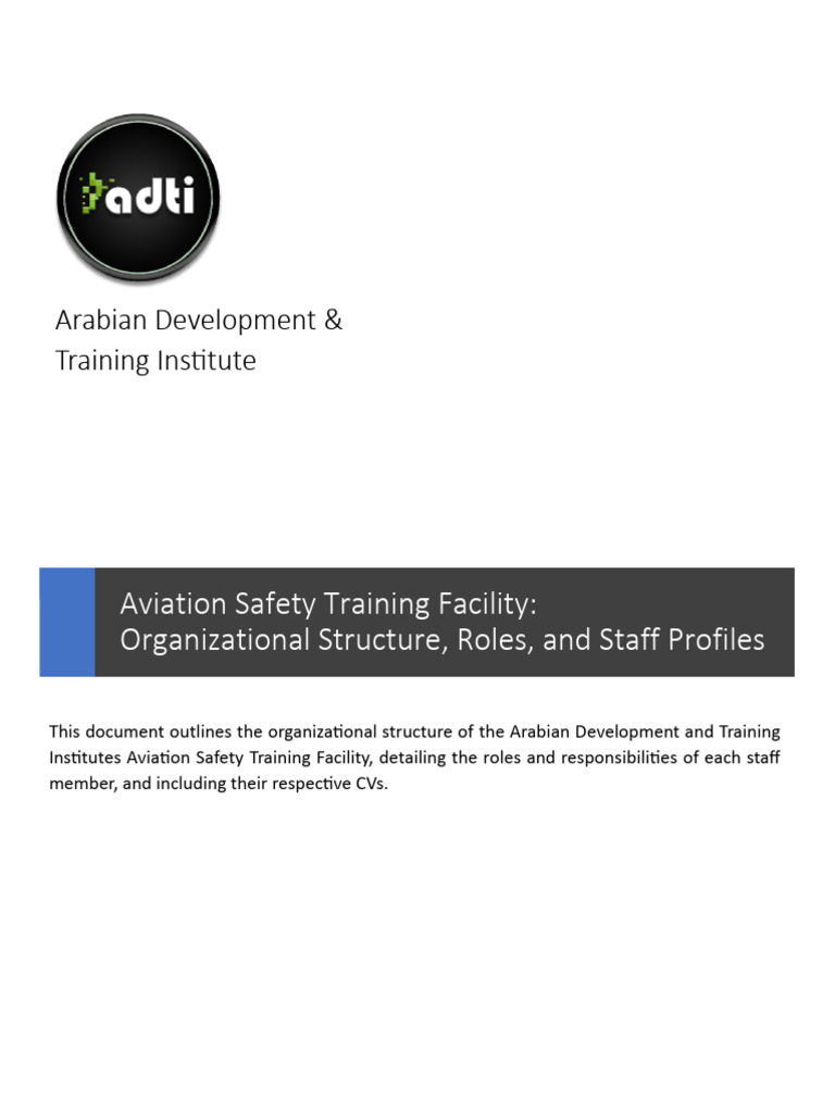 Organizational Structure of ADTI Aviation | PDF | Air Traffic Control ...