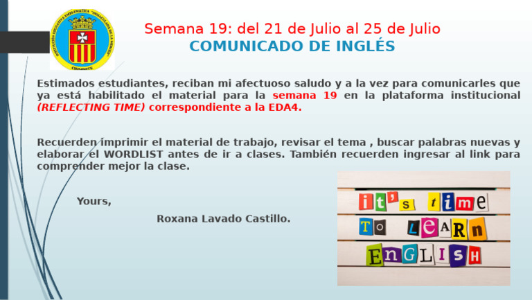 Ingles Comunicado | PDF