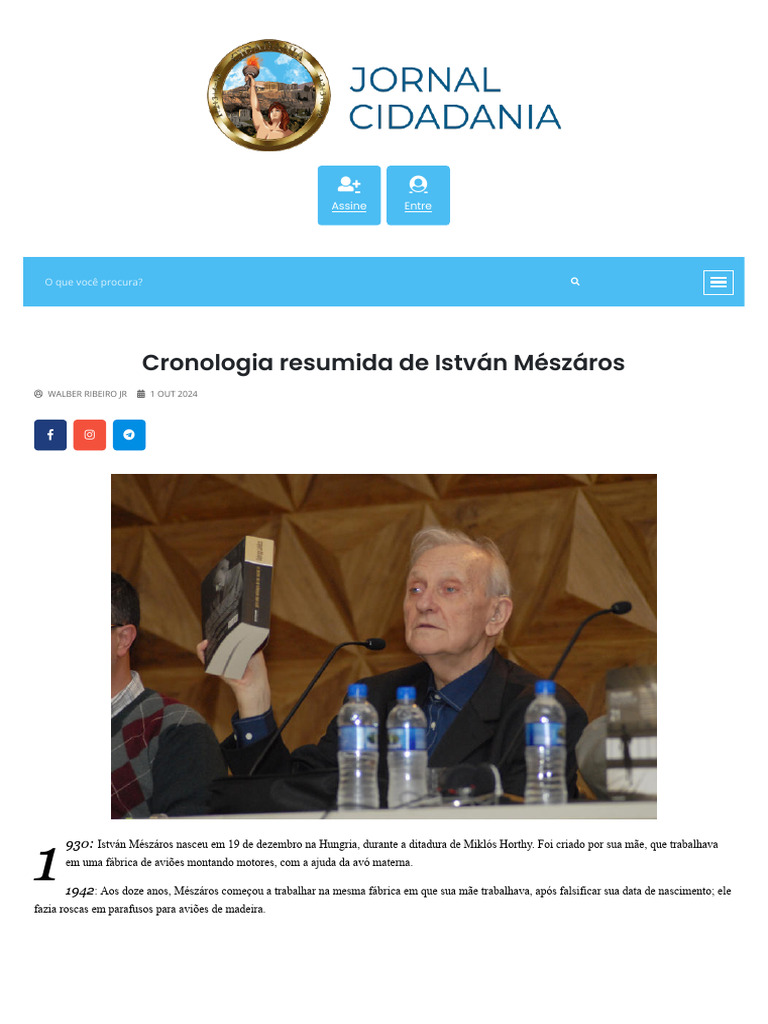 Vida e Contribuições de István Mészáros | PDF | Educação em Artes Liberais