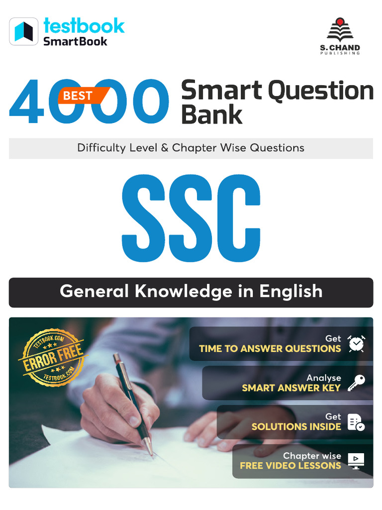 Best 4000 Smart Question Bank SSC General Knowledge in English Next Generation Smartbook by ...