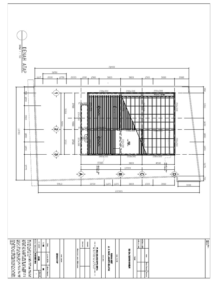 Ars - Denah LT - Atap | PDF