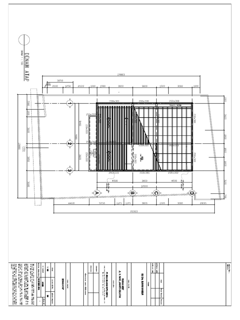 Ars - Denah Atap_rumah Kost Haji Nawi | PDF
