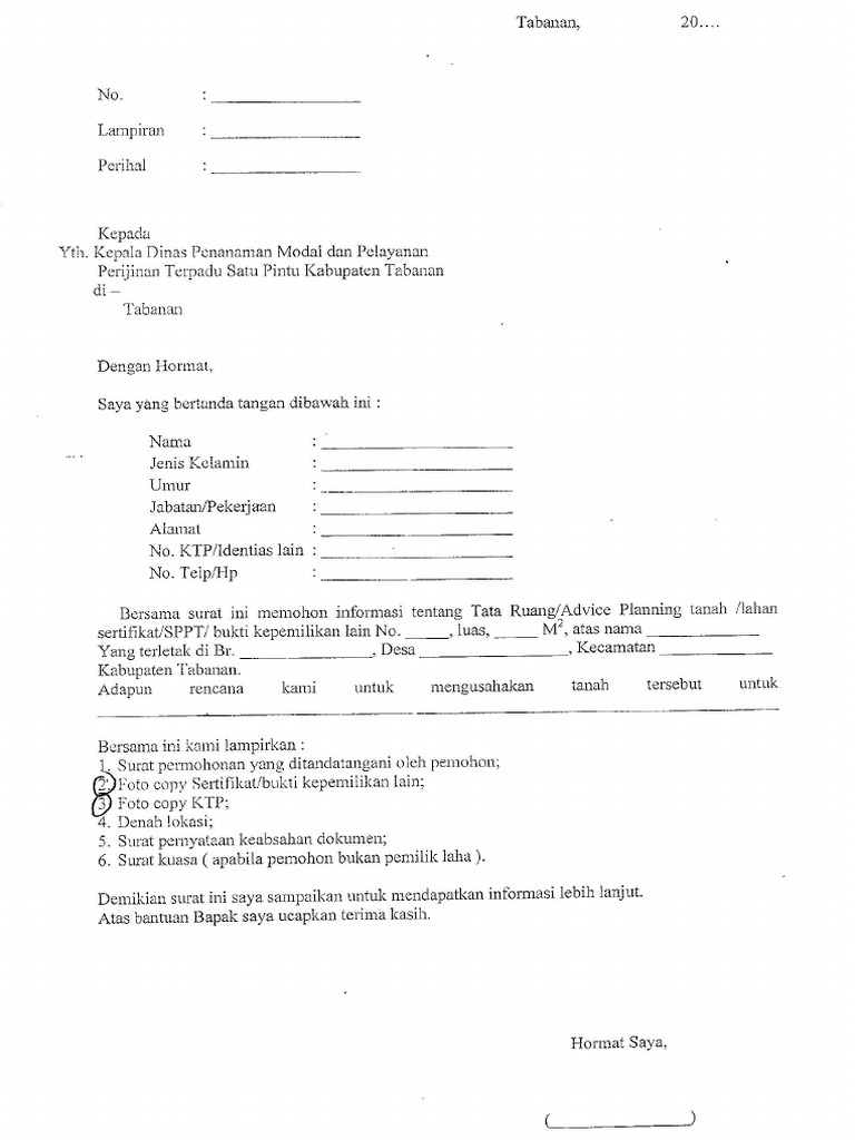 Formulir ITR at Tabanan | PDF