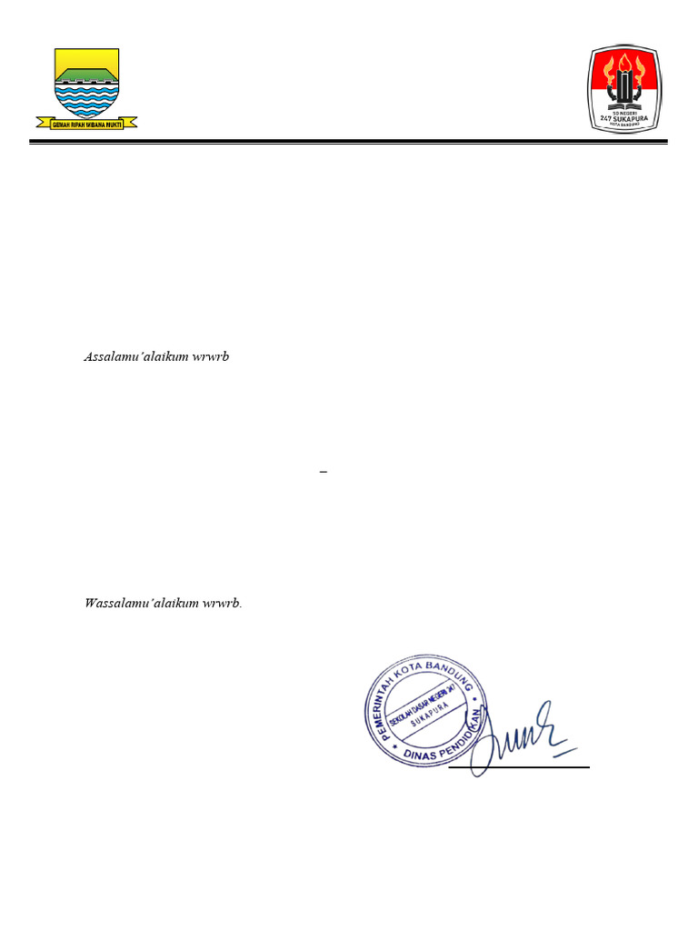 Surat Undangan Kelulusan Ai | PDF