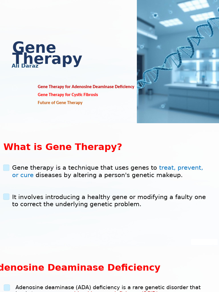 3 Gene Therapy. Modifi. Ali Draz | PDF | Gene Therapy | Viral Vector