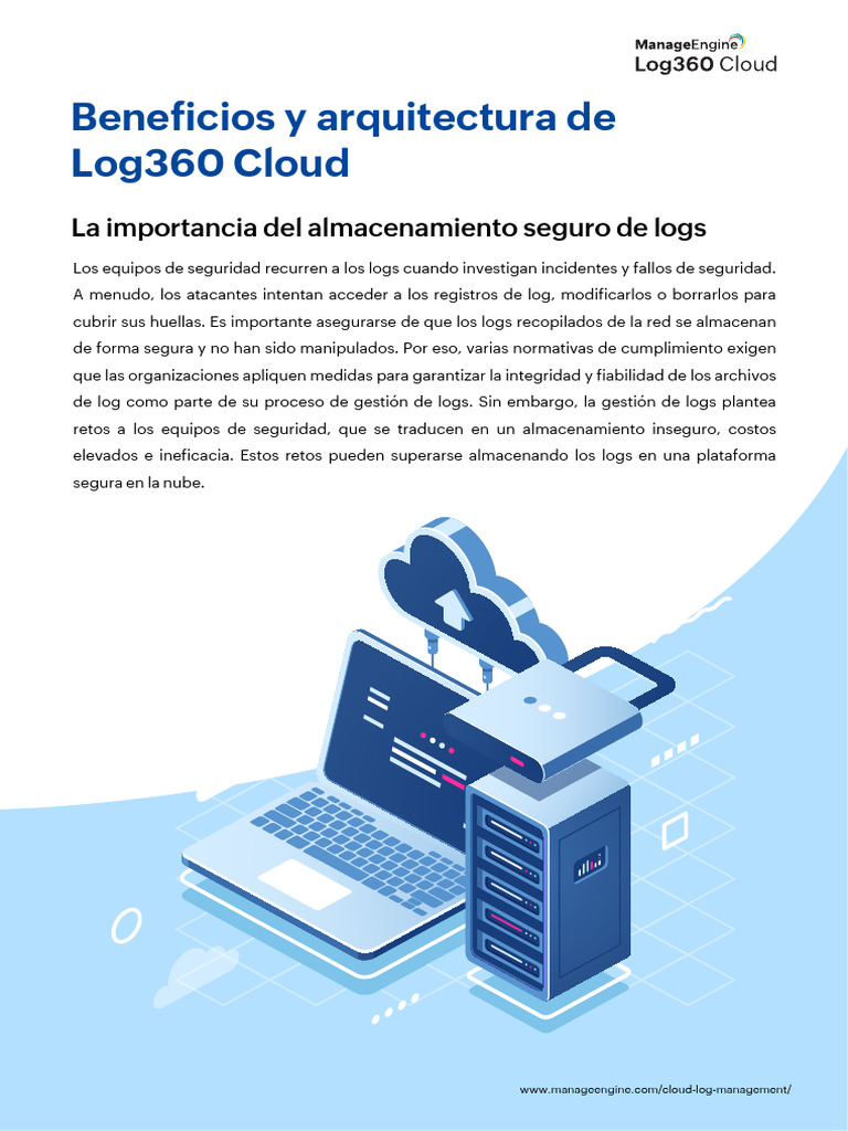 Beneficios y Arquitectura de Log360 Cloud | PDF | Computación en la nube | La seguridad informática