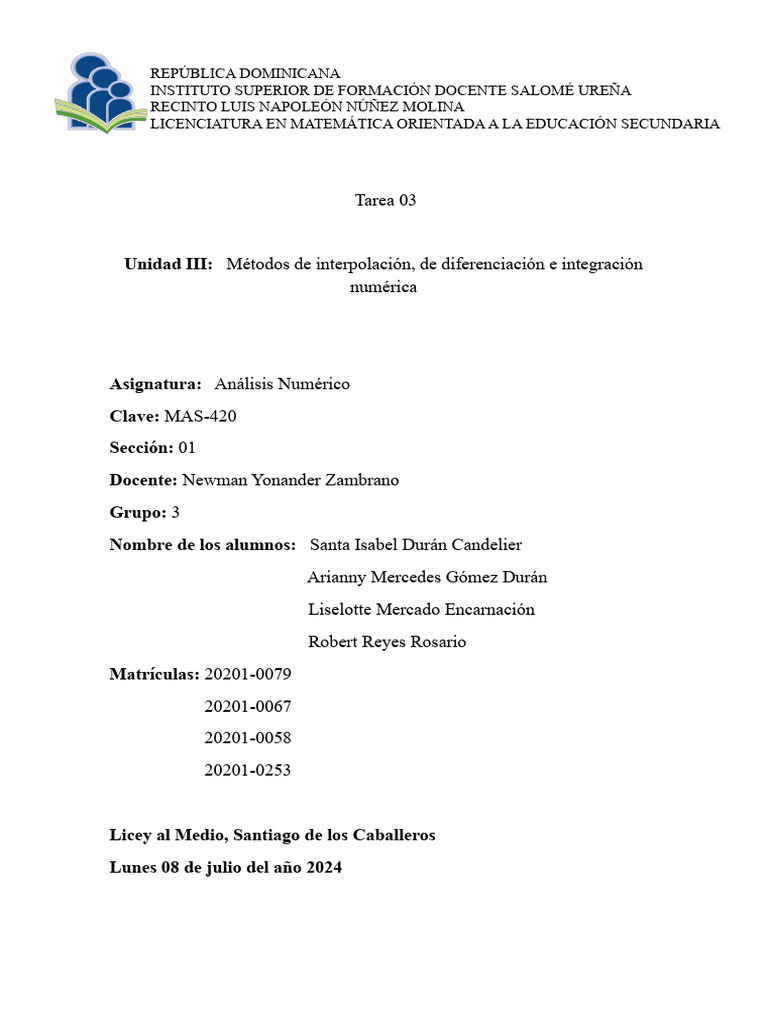 Método de Punto Fijo | PDF | Ecuaciones | Análisis numérico