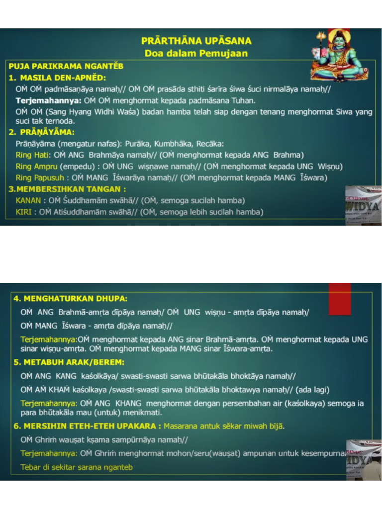 Doa Dalam Pemujaan | PDF